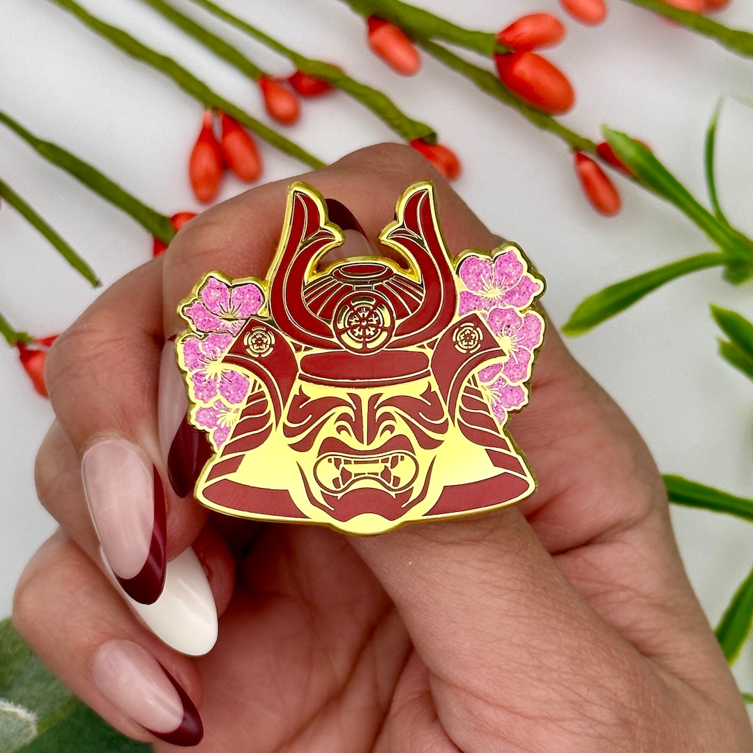 Samurai Warrior Enamel Pin Collection Japanese-inspired Fashion ...