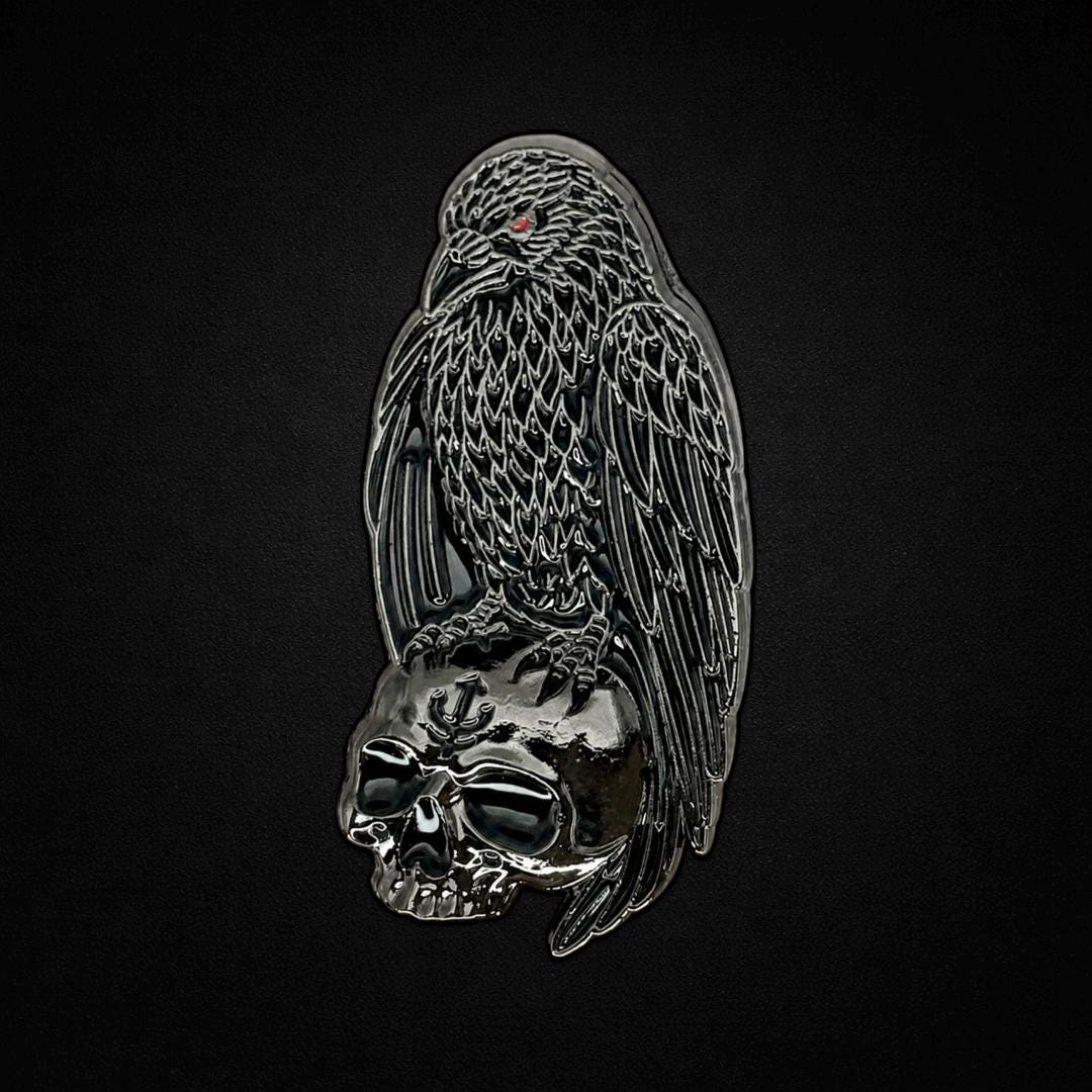 Black Raven Enamel Pin – Gothic Occult Collectible - Etsy Australia