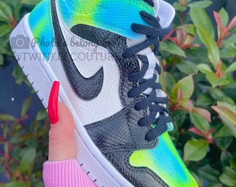 Custom Easter J1 Sneakers Pastel Ready to Ship Youth 3.5 Big - Etsy