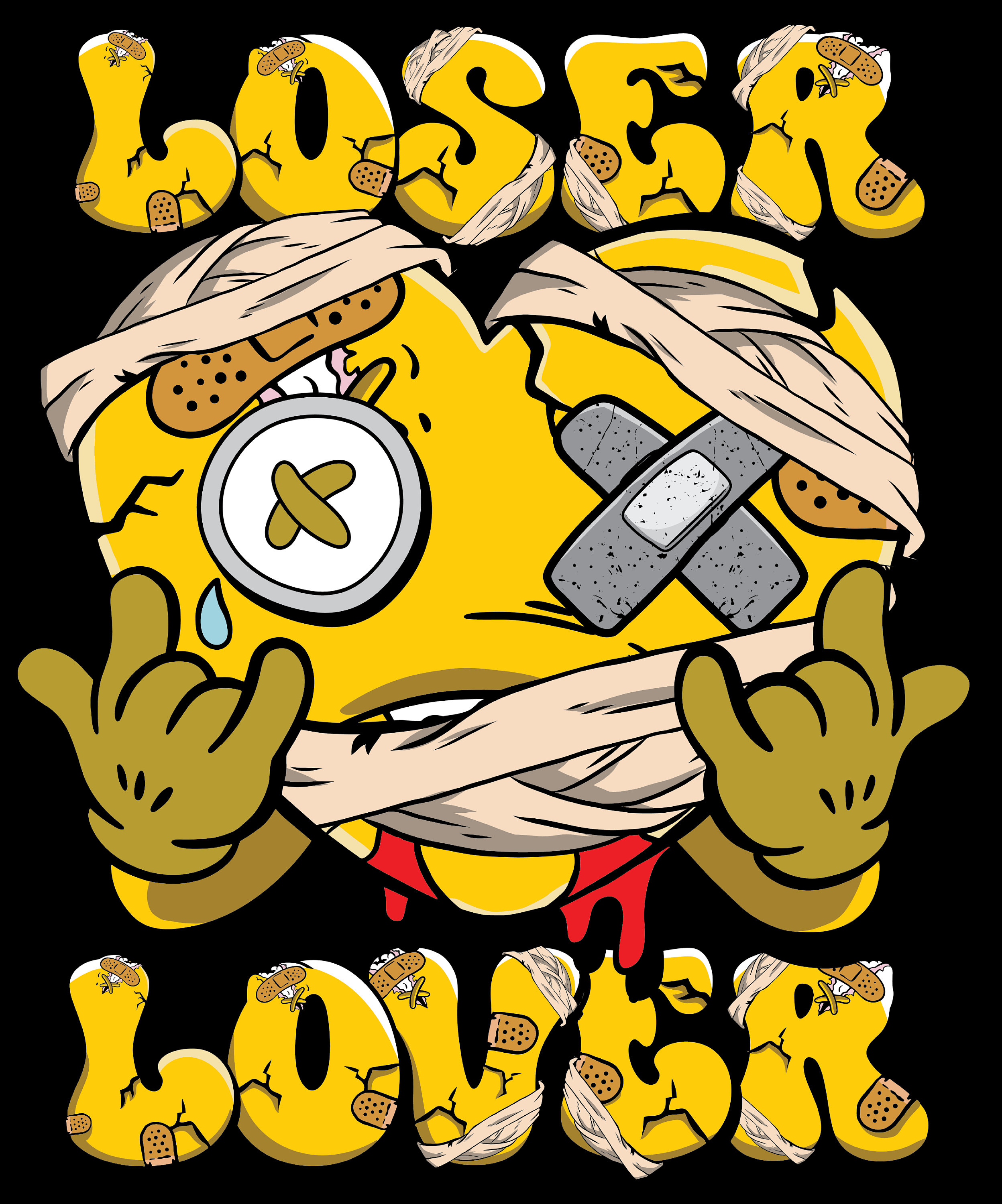 Loser Lover Yellow SVG, Little Sister Gifts SVG, Funny Sister Sayings ...