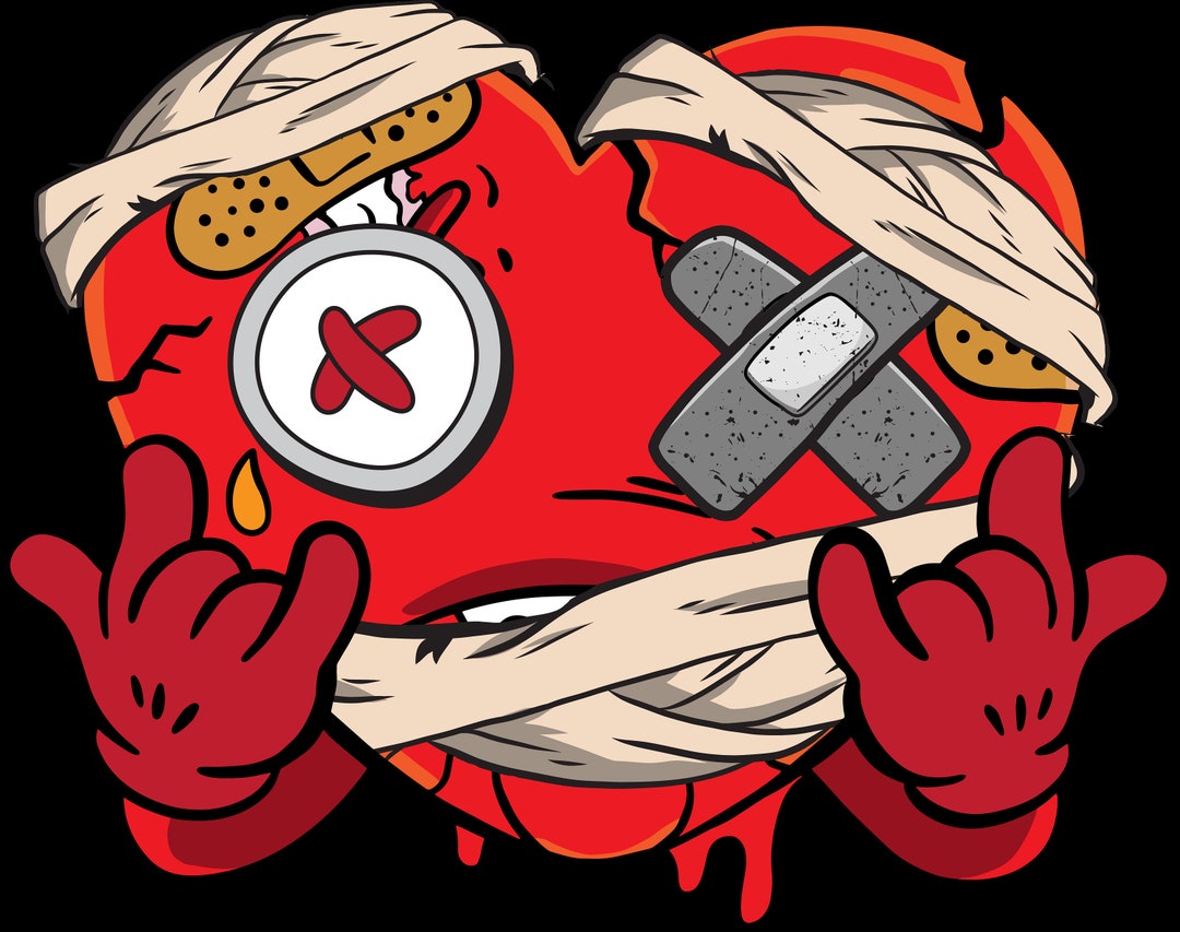 Loser Lover Heart Clip Art, Red Loser Lover Heart Clip Art - Etsy