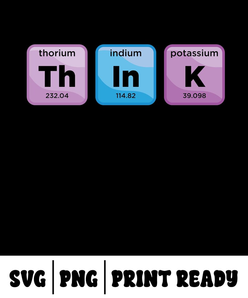 Think Periodic Table of Elements SVG, Think Periodic Table of Elements ...