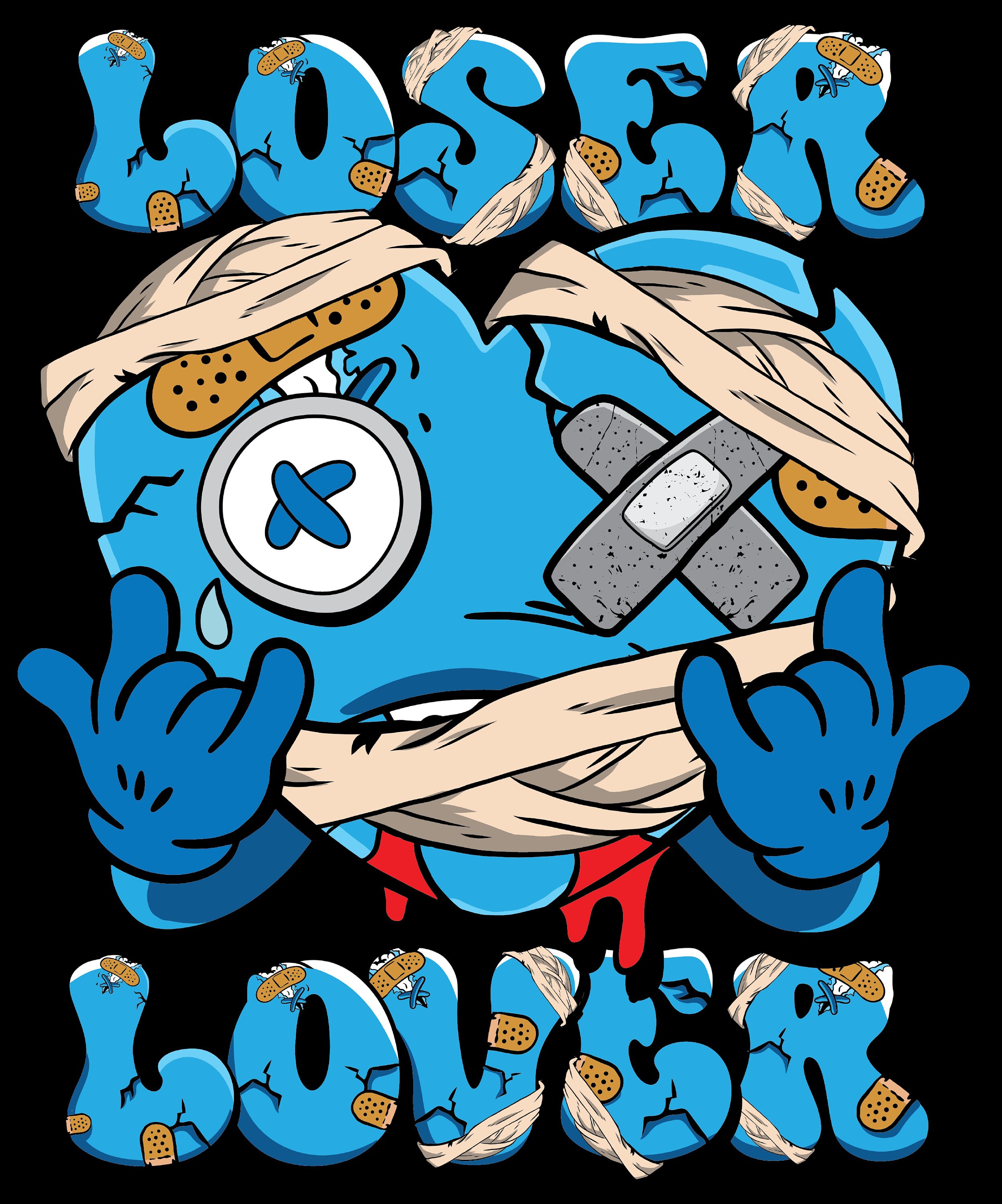 Loser Lover Blue SVG, Little Sister Gifts SVG, Funny Sister Sayings SVG ...