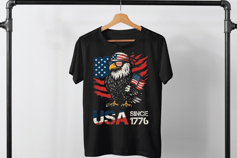Eagle Usa Since 1776 American Flag PNG Svg,4th of July Svg Png,eagle ...