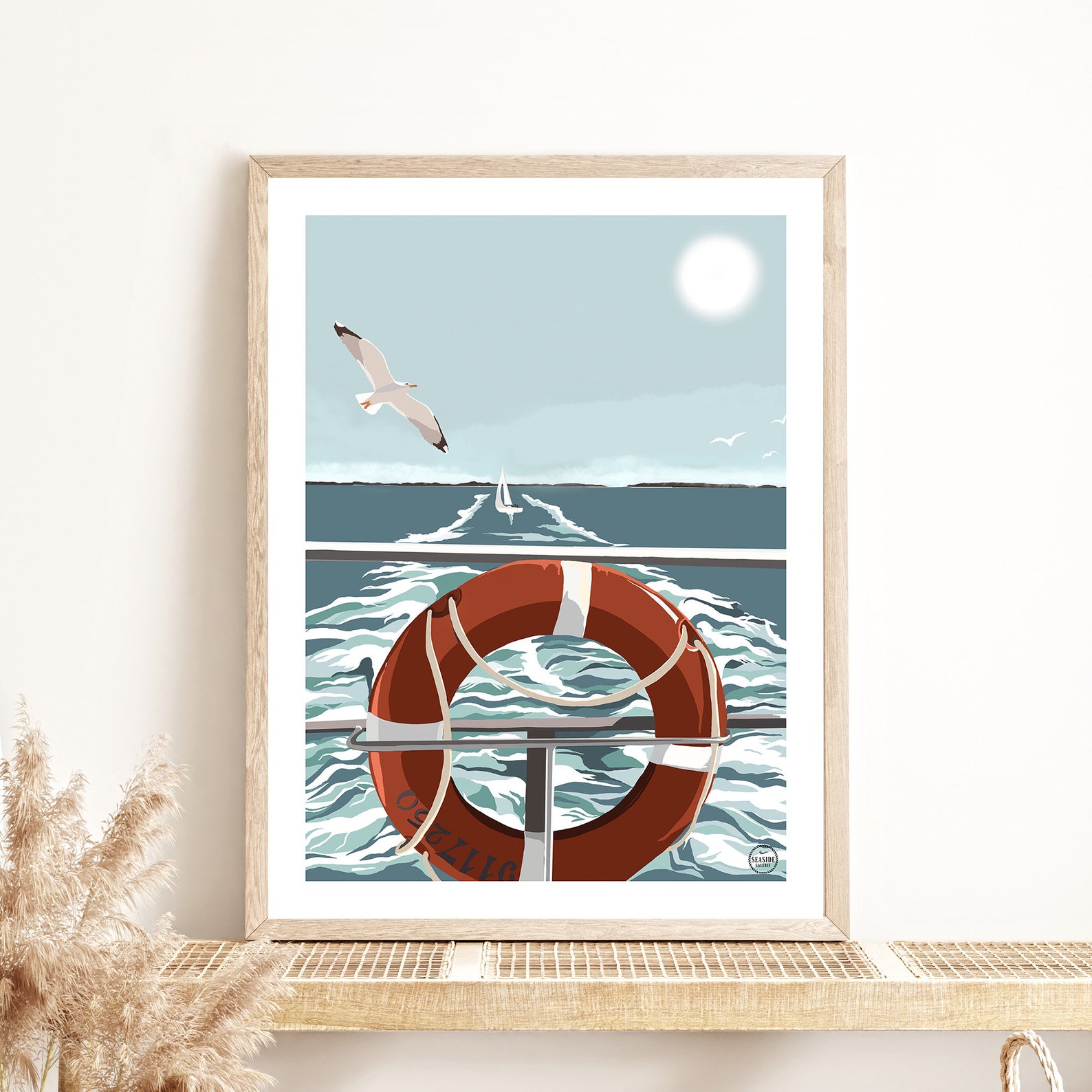 A5 Poster "buoy Boat" - Map, Seaside Poster - Wall Art - Print - Wall ...