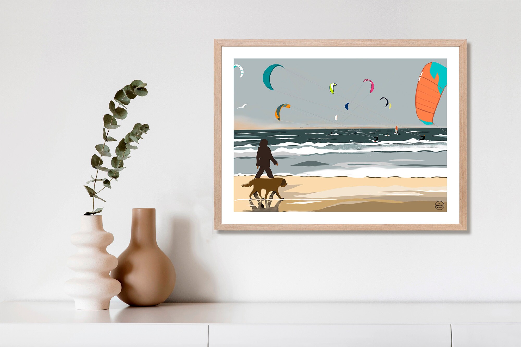 A5 Poster kite Surf Map, Seaside Poster Wall Art Print Wall Decoration ...