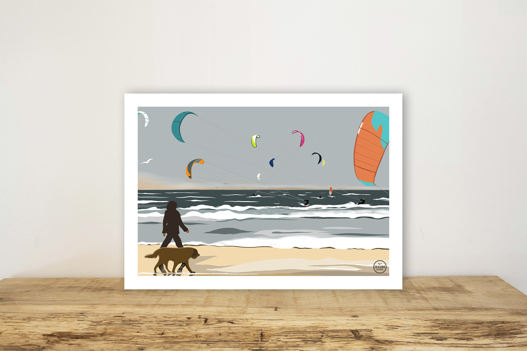 A5 Poster kite Surf Map, Seaside Poster Wall Art Print Wall Decoration ...