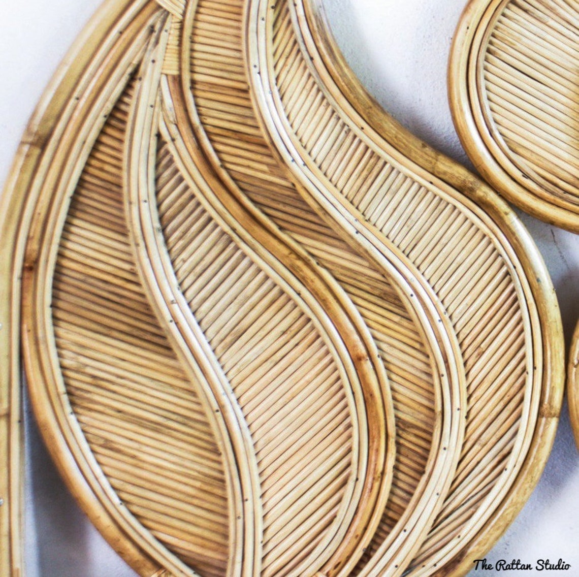 Handmade Rattan Palm Leaf Headboard Rattan Bedhead King Queen - Etsy