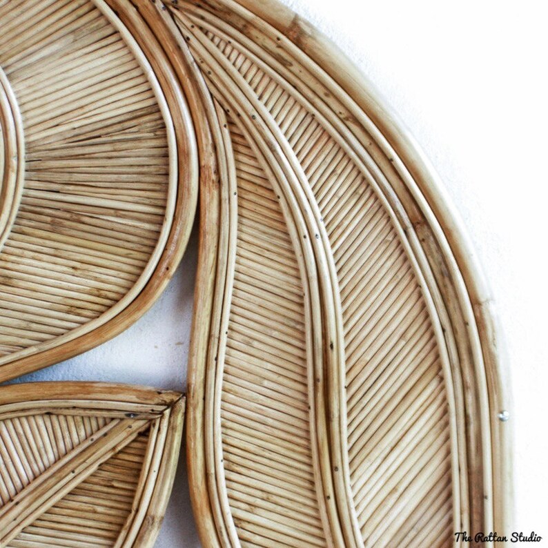 Handmade Rattan Palm Leaf Headboard Rattan Bedhead King Queen - Etsy