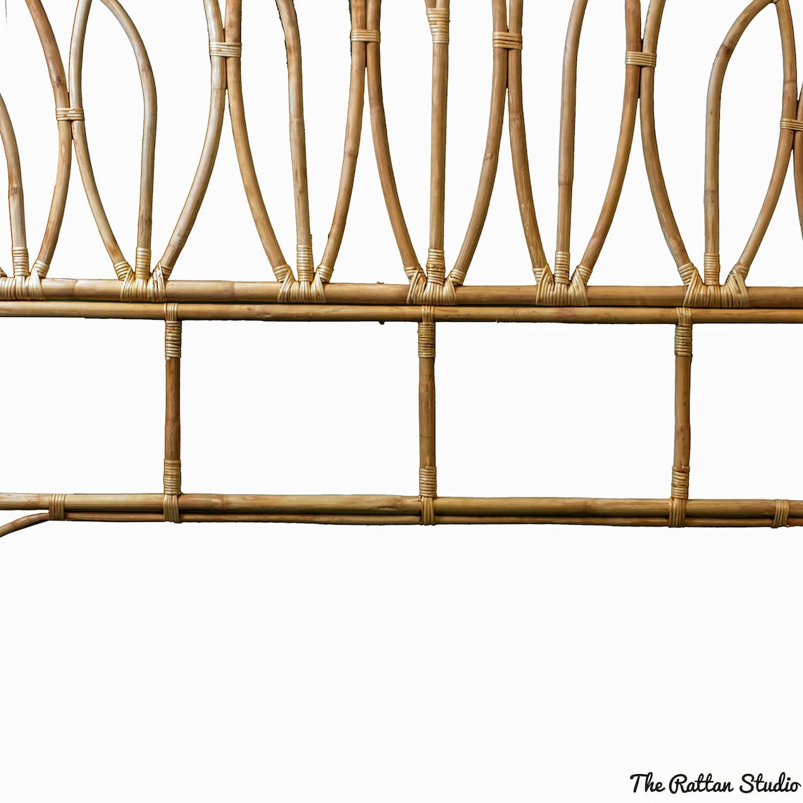 Handmade Rattan Palm Leaflet Design Bedhead Rattan Wicker Handcrafted ...