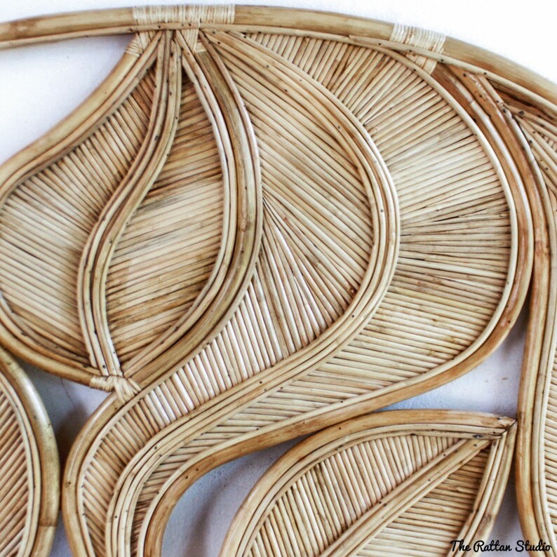 Handmade Rattan Palm Leaf Headboard Rattan Bedhead King Queen - Etsy