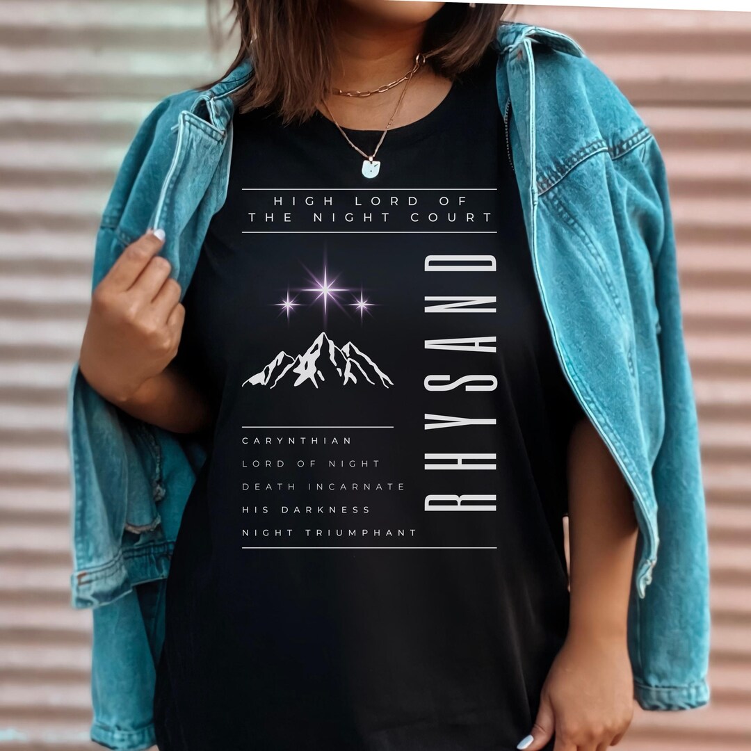 ACOTAR Shirt Bat Boys Graphic Tee Rhysand Shirt ACOTAR Men Night Court ...