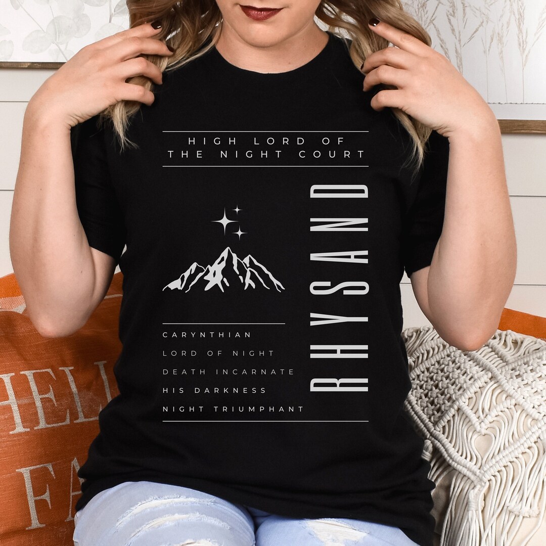 ACOTAR Shirt Bat Boys Graphic Tee Rhysand Shirt ACOMAF Shirt High Lord ...