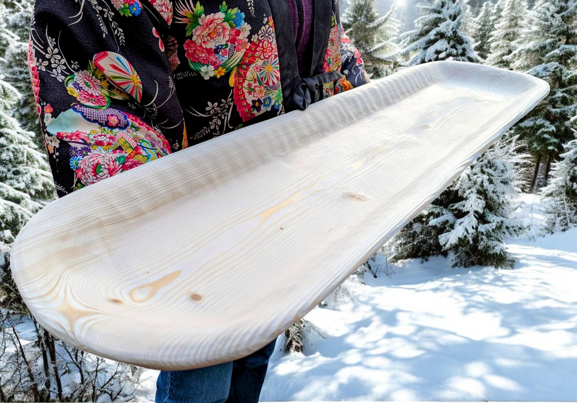 DIY Large Unfinished Paintable Wooden Dough Bowl 46 In, Table ...