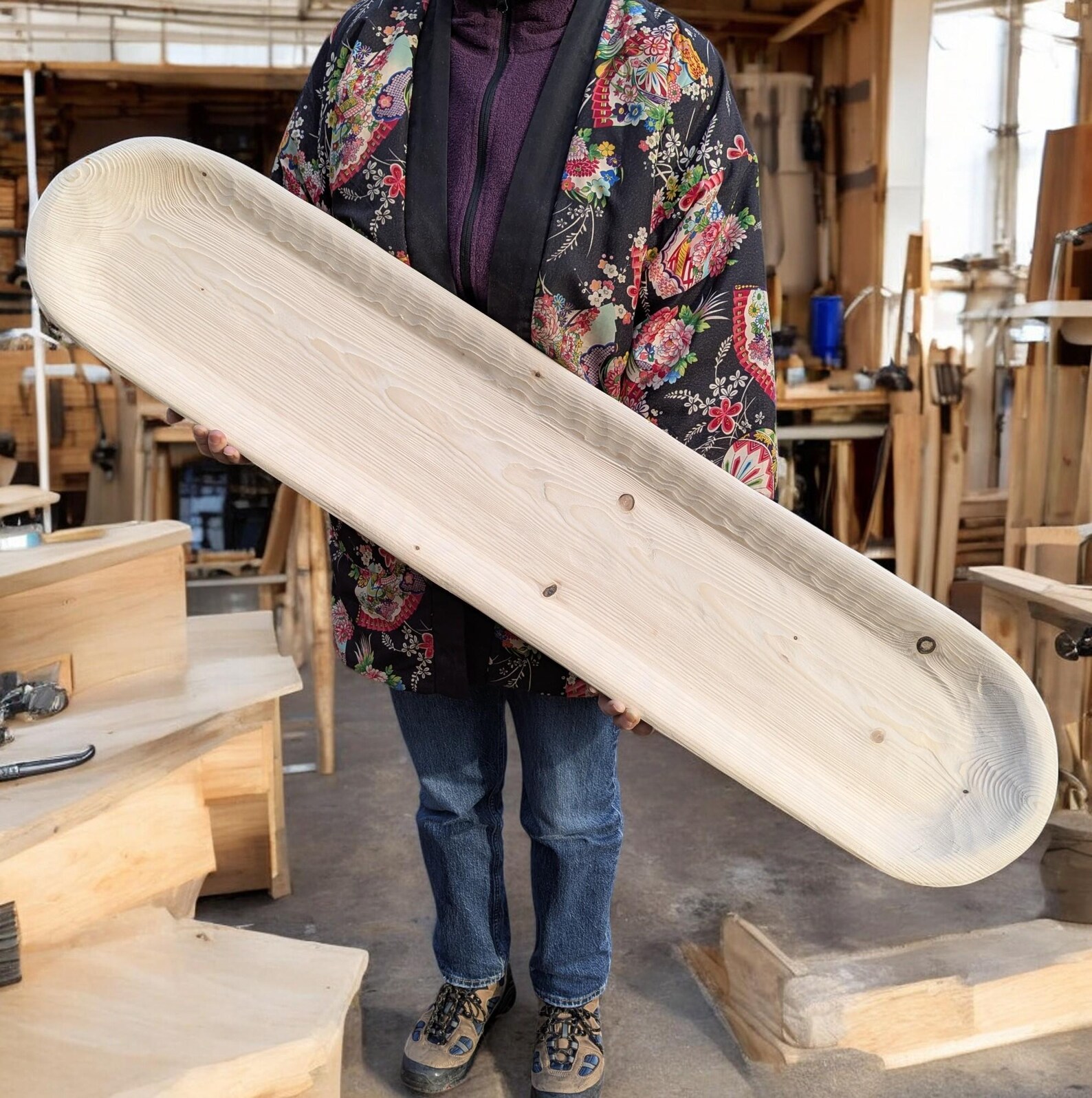 DIY Large Unfinished Paintable Wooden Dough Bowl 44 In, Table ...