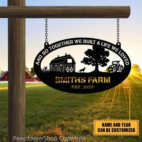 Custom Farm Gate Name Letters - Etsy