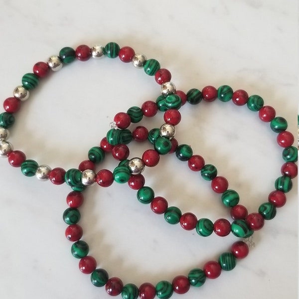 Red Green Silver - Etsy