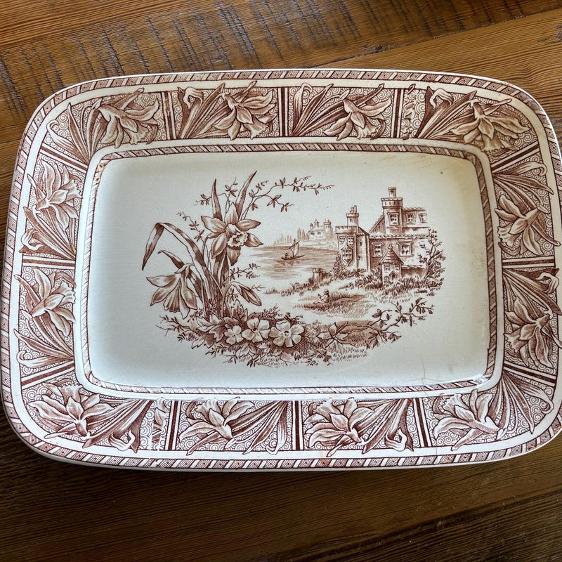 Transferware Platter - Etsy