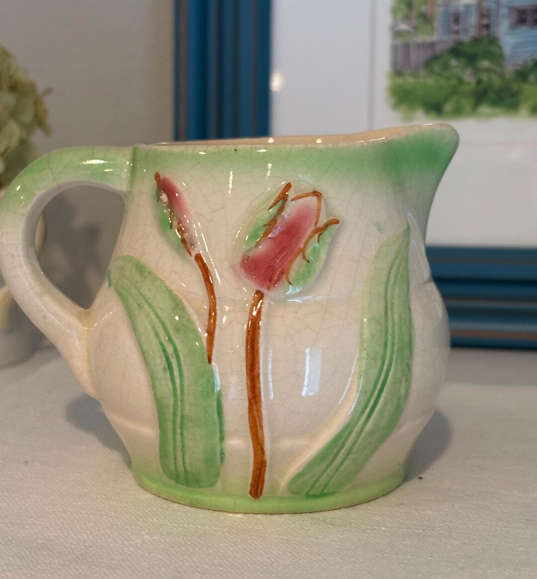 Tulip Pottery Pitcher Avon Ware - England - Etsy