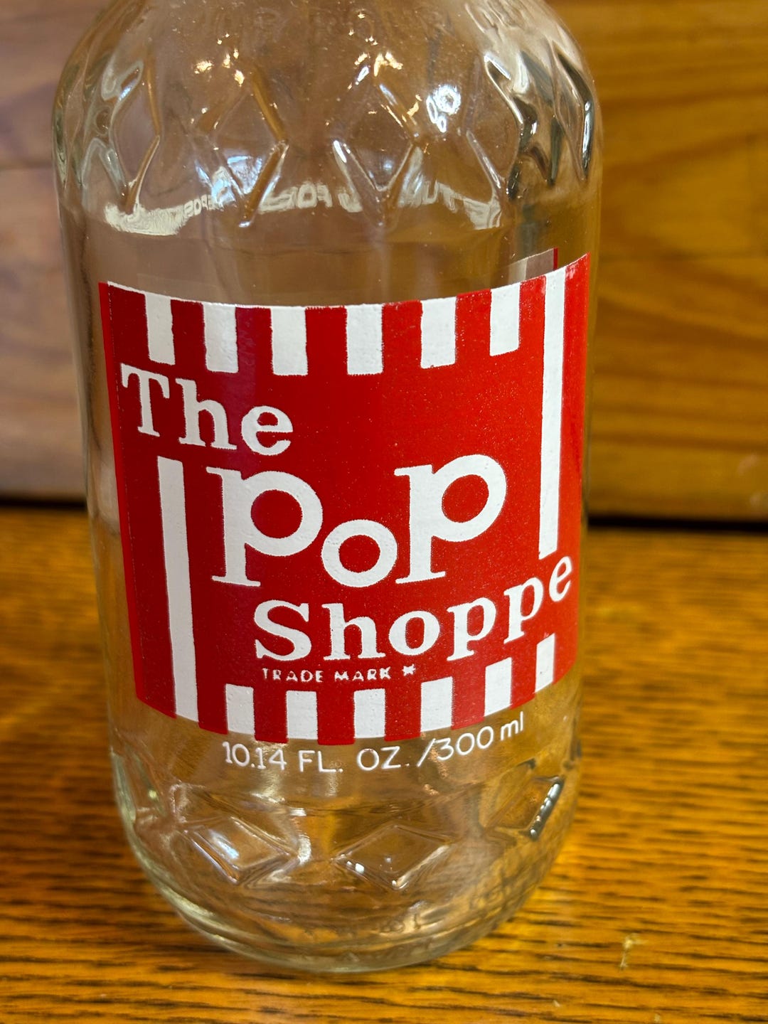 Vintage "the Pop Shoppe" Glass Bottle - Etsy