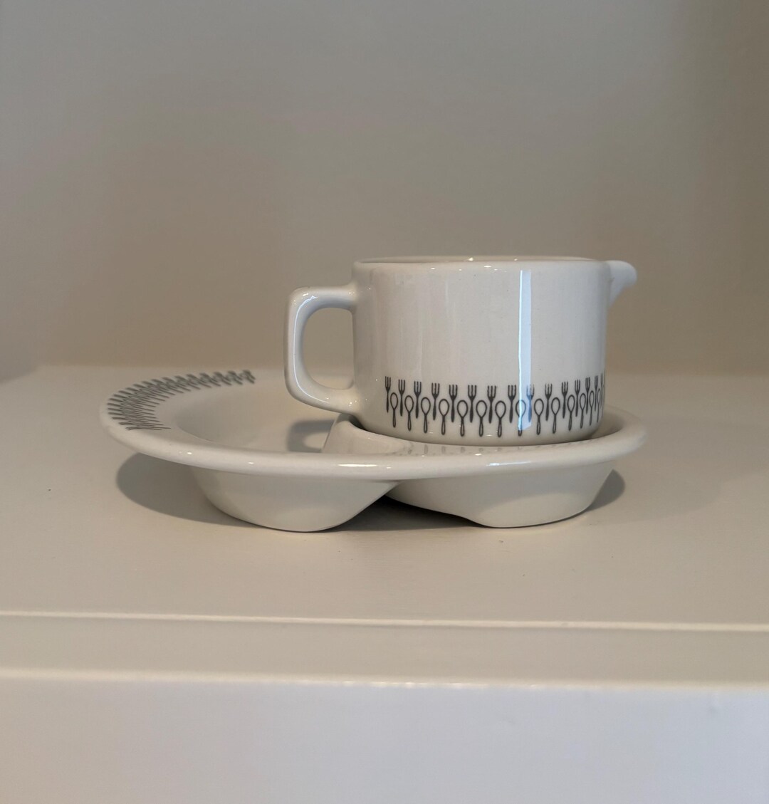 Vintage Vitro Porselen Tea Cup and Tray - Norway - Etsy