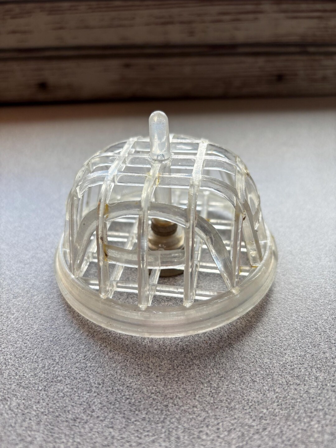Vintage Clear Plastic Flower Frog - Made in USA - Etsy