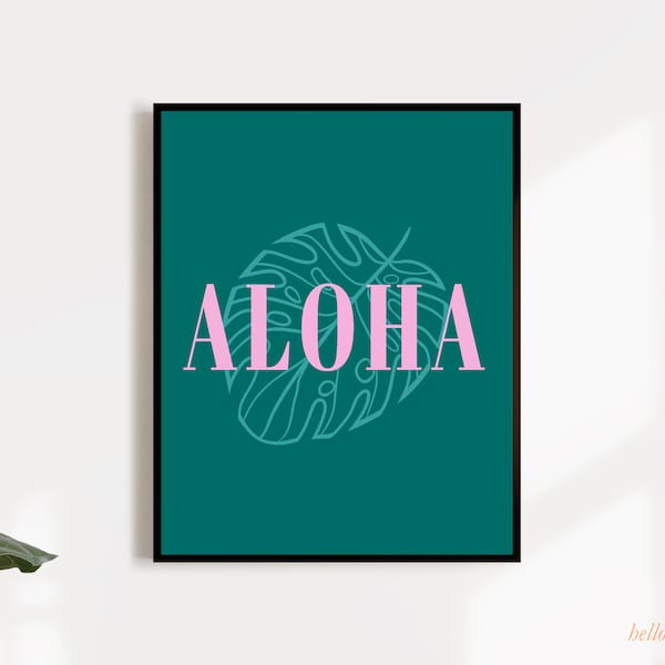 Aloha Printable Art - Etsy