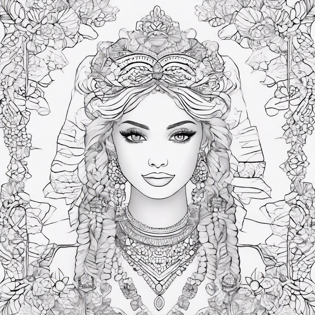 Digital Coloring Pages Bundle: Set of 9 Relaxing and Intricate Designs ...