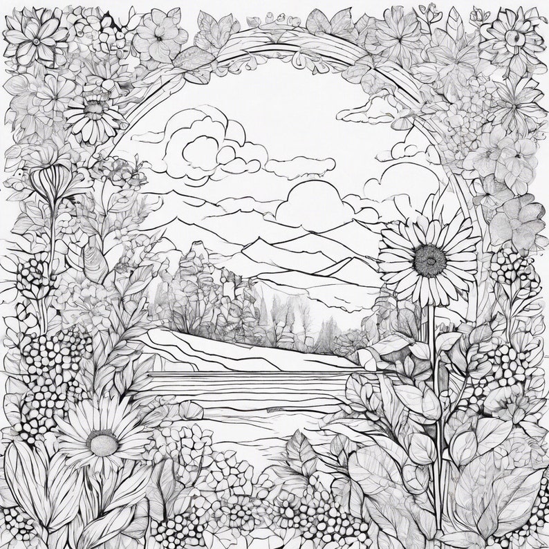 Digital Coloring Pages Bundle: Set of 9 Relaxing and Intricate Designs ...