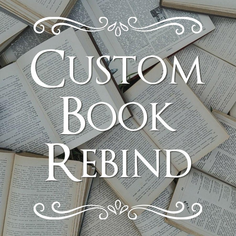 Custom.book Rebind - Etsy