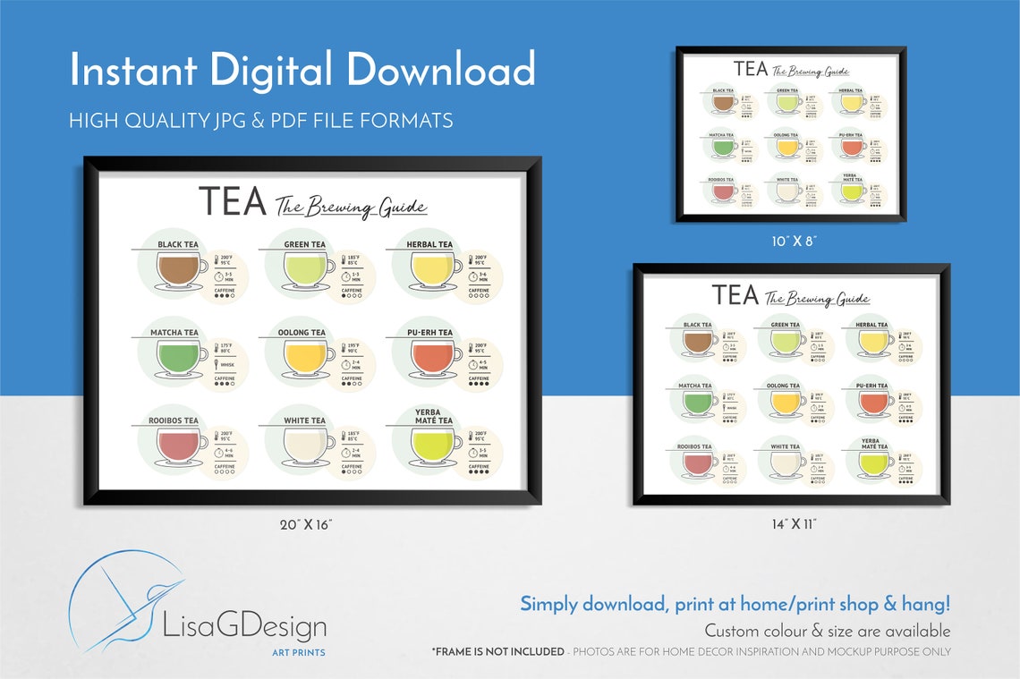 Tea - the Brewing Guide | Printable Tea the Brewing Guide | Tea Instant ...