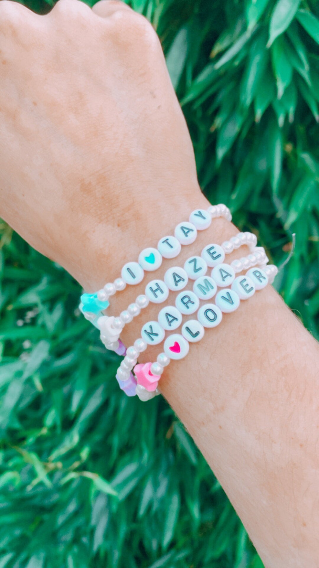 5 Pack Eras Tour Bracelets | Reputation, Midnights, Speak Now, Red ...