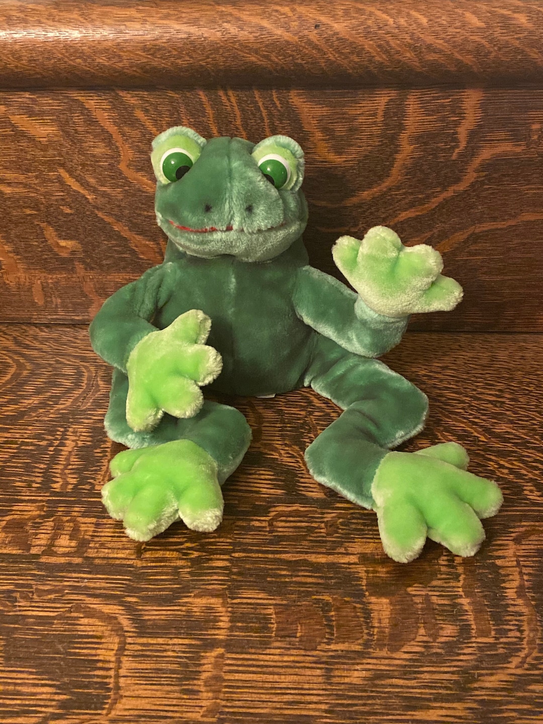 Vintage Russ Plush “frankie” the Frog Weighted Stuffed Toy - Etsy