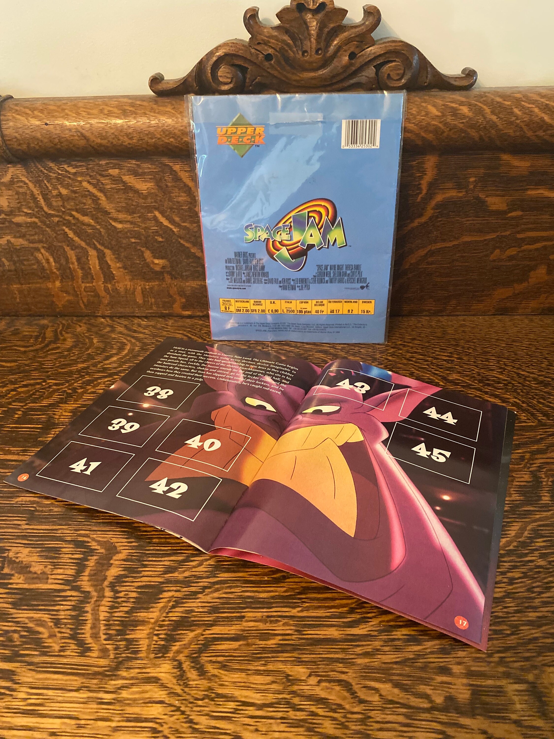 Vintage Space Jam Sticker Books Warner Bros Looney Tunes Space Jam ...