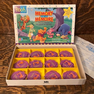 1996 Winnie the Pooh Memory Game Milton Bradley - Etsy