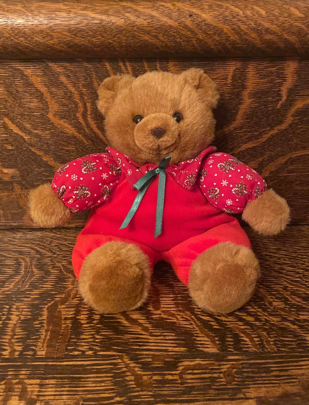Vintage Russ Bunky Bear 12” Holiday Teddy Bear Russ Berrie & Co - Etsy