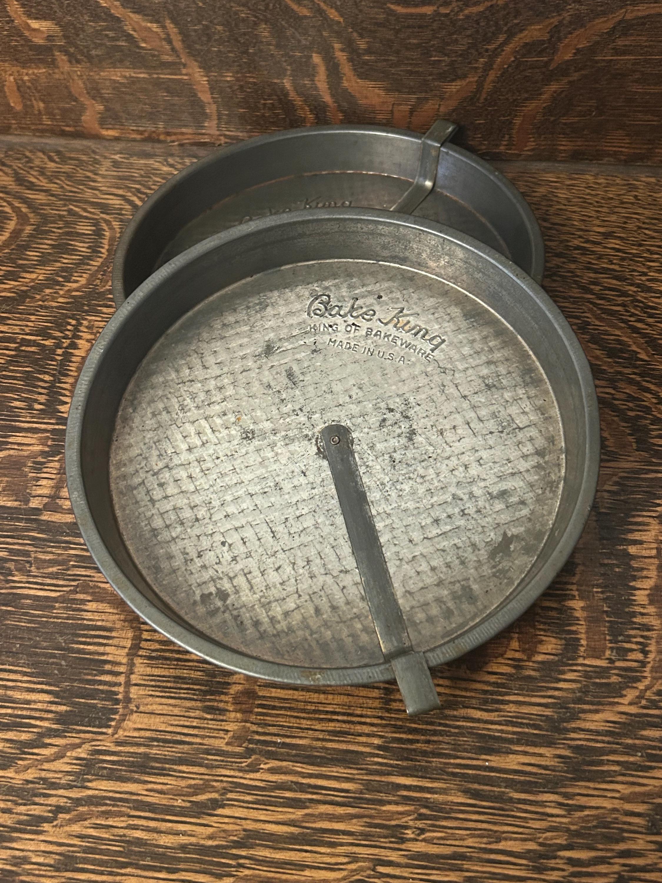 Vintage Bake King Easy Release Cake Pans Release Slider Metal Cake Pans ...