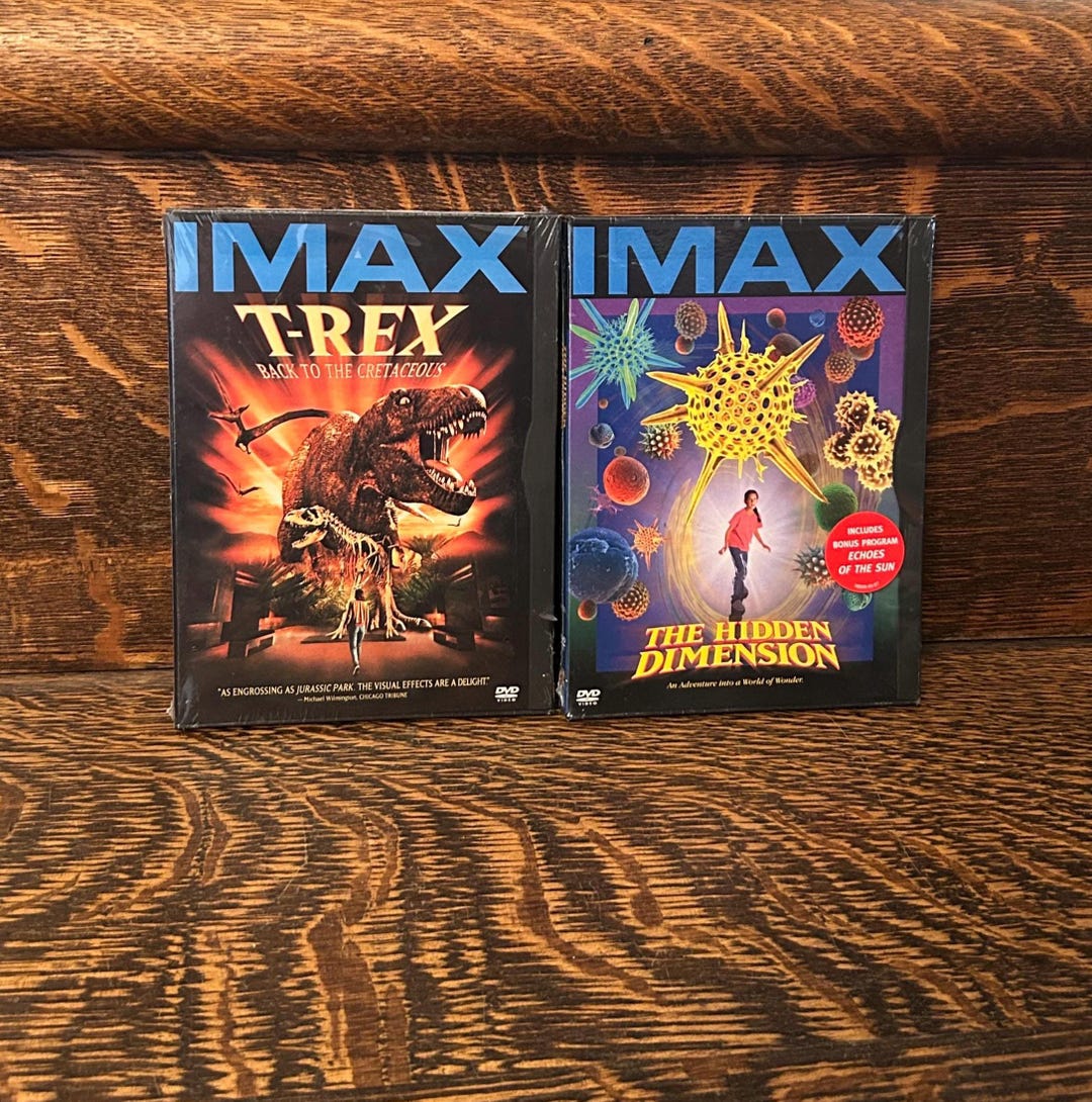 Vintage IMAX DVD Movies Sealed You Choose T-rex Back to the Cretaceous ...