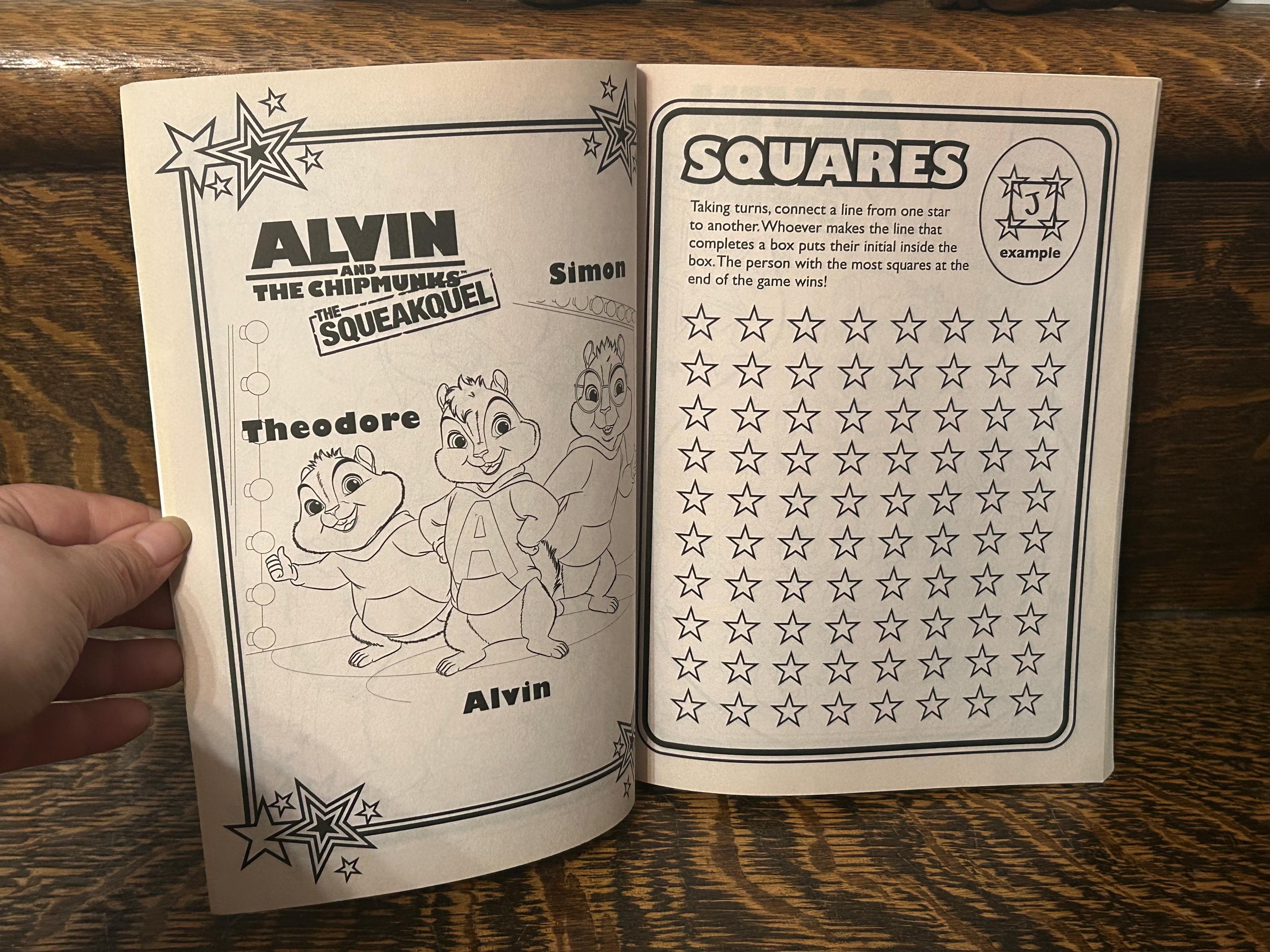Rare Alvin and the Chipmunks the Squeakquel" Jumbo Coloring & Activity ...