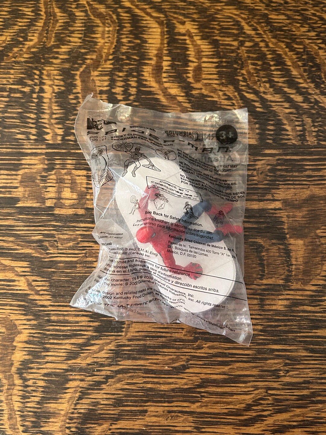 Rare Spider-man Sticky Clinging Spider-man Toy KFC Fast Food Promo ...