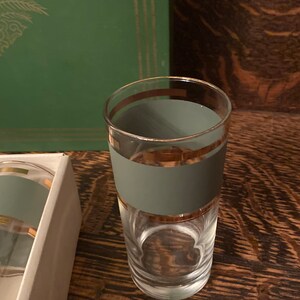 Rare MCM Glasses TST Heritage Celadon Tumbler Drinking Glasses Set of ...