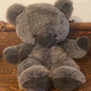 Rare Vintage Eaton’s Teddy Bear Jumbo Plush Salt & Pepper Faux Fur Bear ...