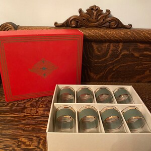 Rare MCM Glasses TST Heritage Celadon Tumbler Drinking Glasses Set of ...