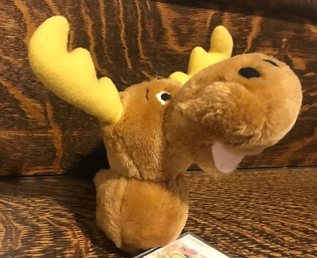 Vintage Bullwinkle Plush the Rocky and Bullwinkle Show Stuffed Moose ...