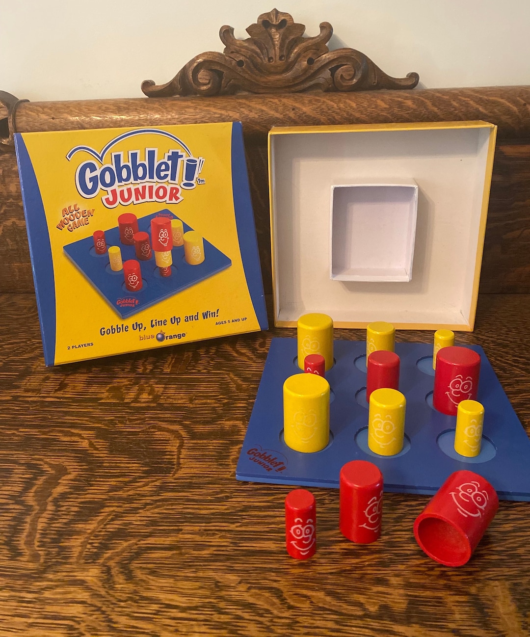 2003 Gobblet Jr. Board Game Tic-tac-toe Board Game Smily Kiddos - Etsy