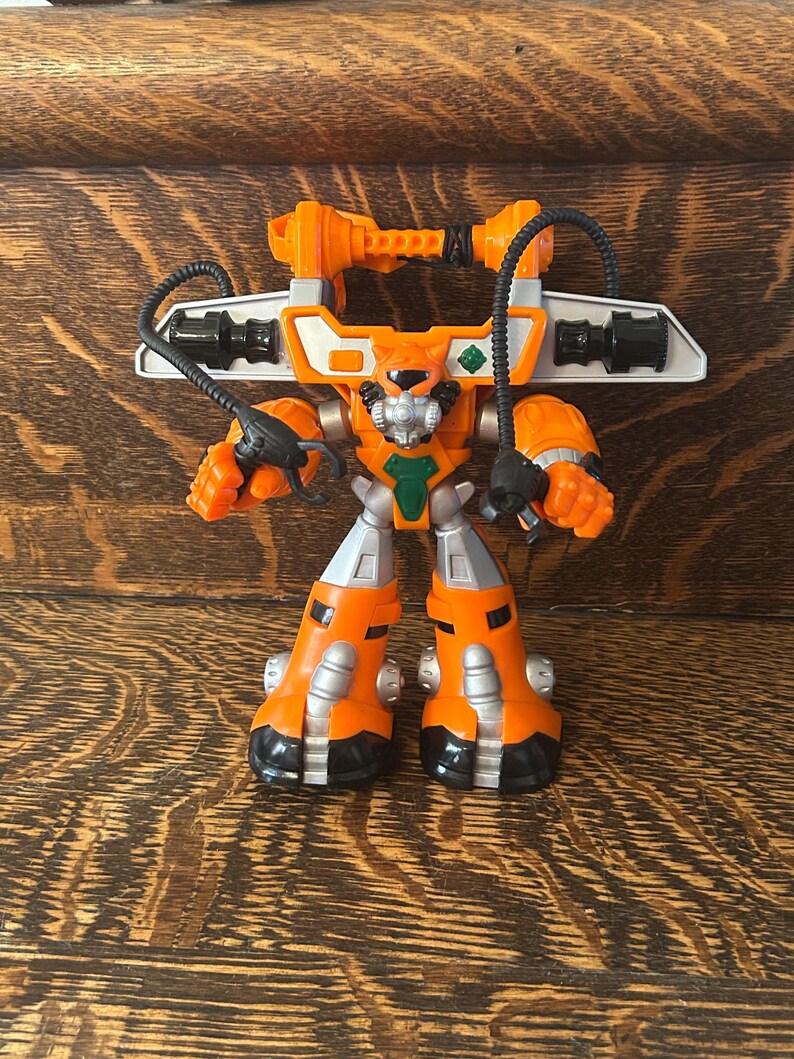 2004 Mattel Rescue Heroes Action Figure Robotz Bumper Bot Diver Robot ...
