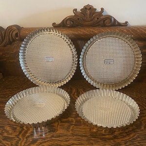 Vintage Kaiser Pie Pan Flan Pan Set West Germany Fluted Metal Baking ...