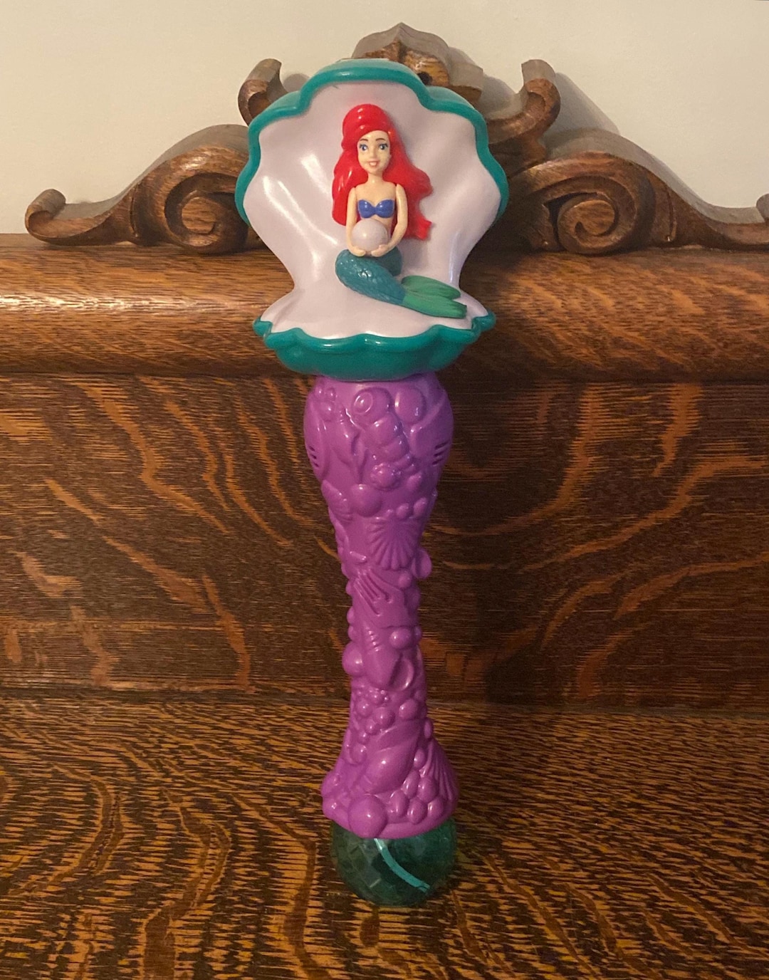Bubble Wand Ariel the Little Mermaid Light up Singing Bubble Blower ...