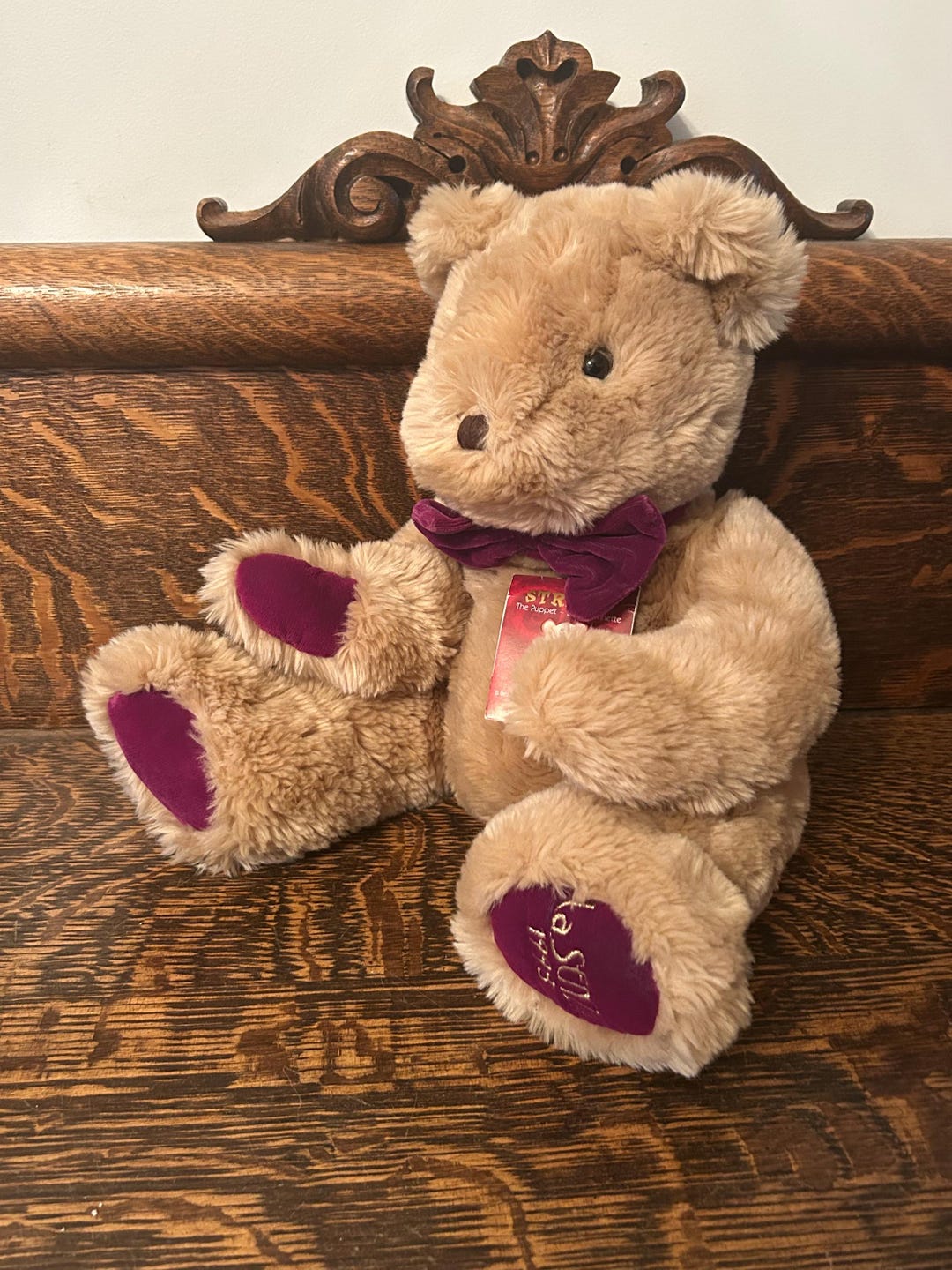 Vintage La Senza “strauss” Bear Plush Hand Puppet 1998 La Senza Teddy ...