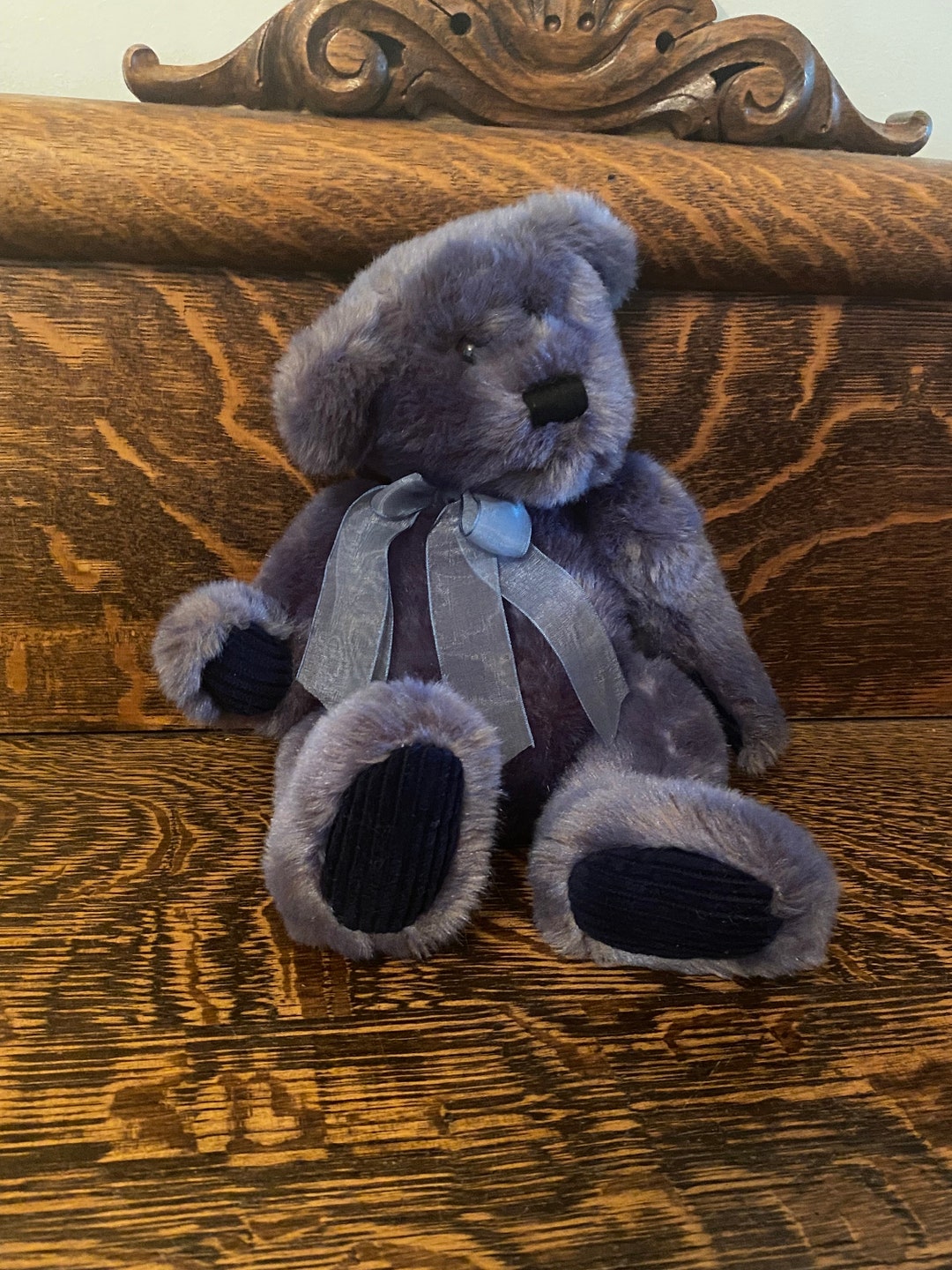 Dan Dee Teddy Bear Blue Lavender Bear HTF Plush - Etsy